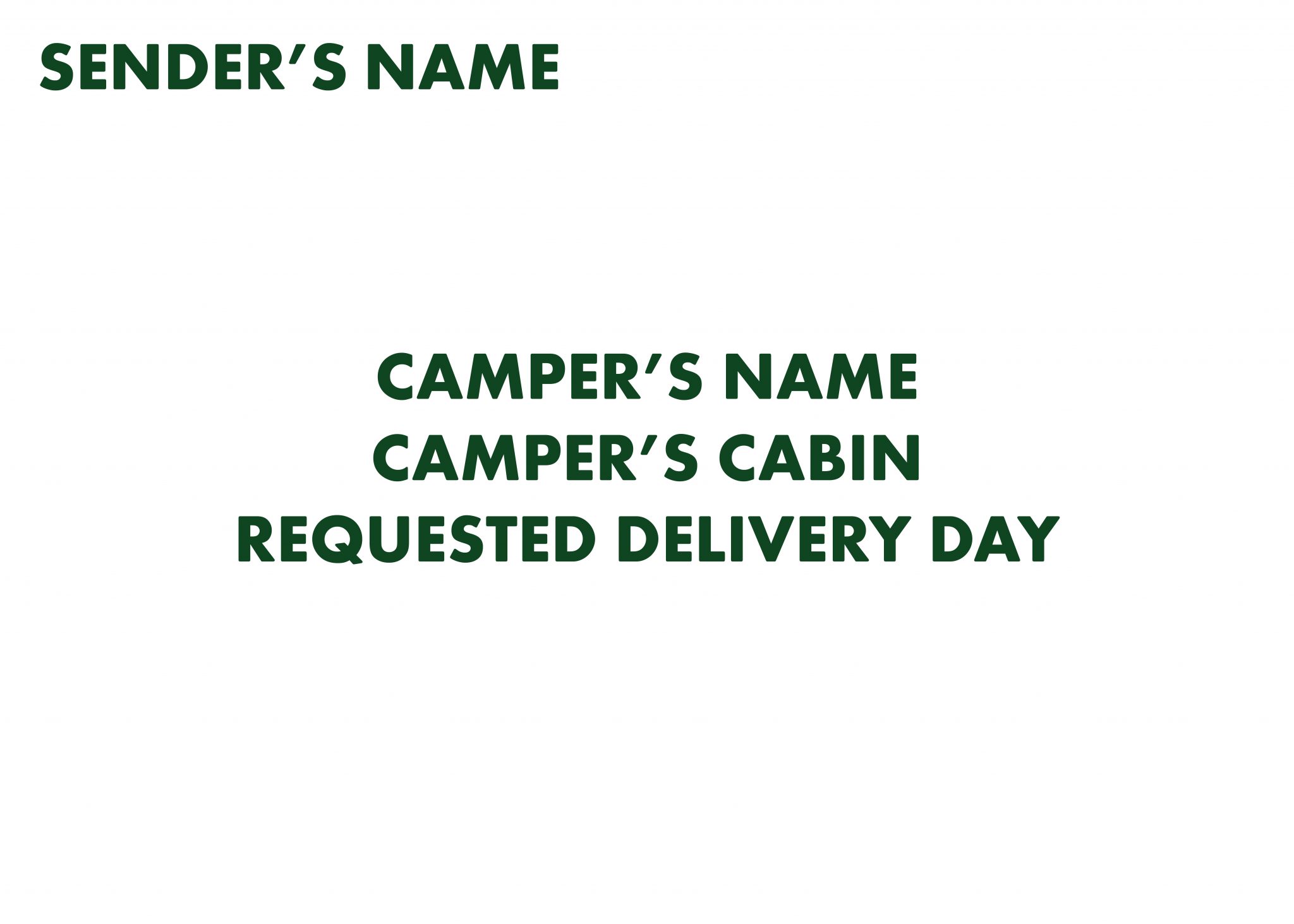 Camp Deer Run | Mail